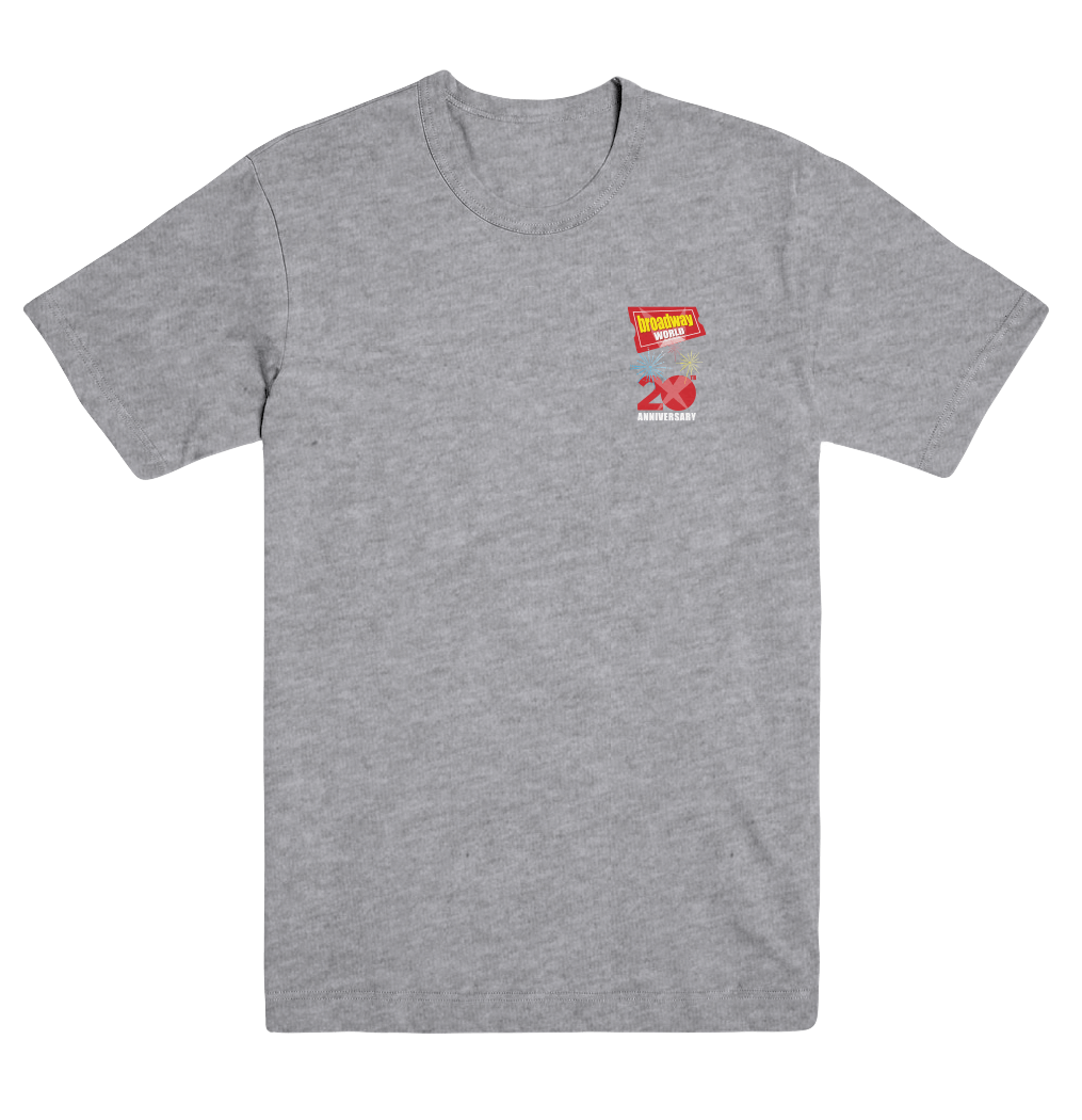 BroadwayWorld.com 20th Anniversary Grey Logo Tee – BroadwayWorld
