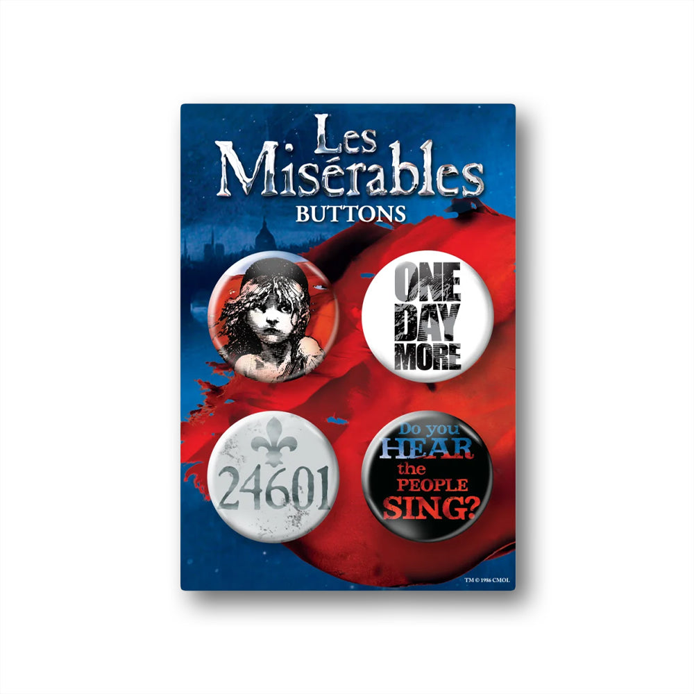 Les Miserables Button Set – BroadwayWorld